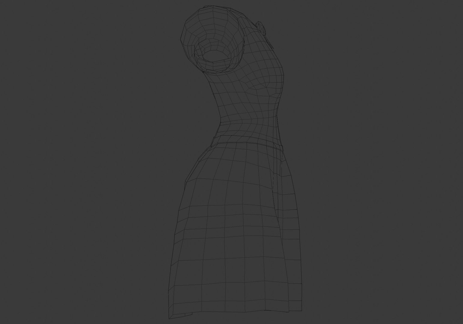 Red short dress 3D model - TurboSquid 1907816