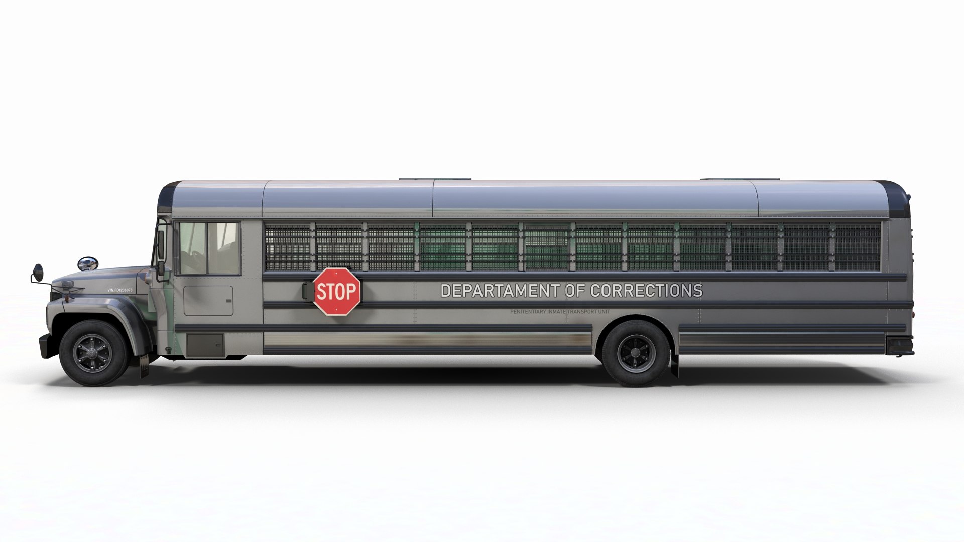 3D Model Prison Transport Bus - TurboSquid 2251614