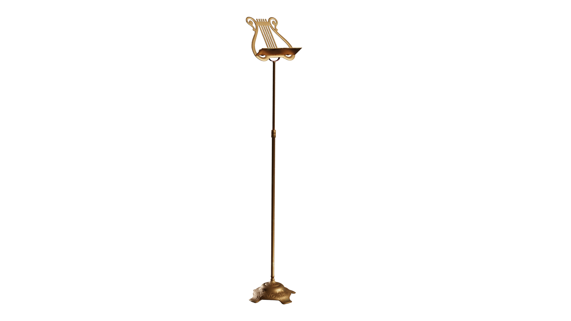 3D Antique Brass Music Stand - TurboSquid 2059888