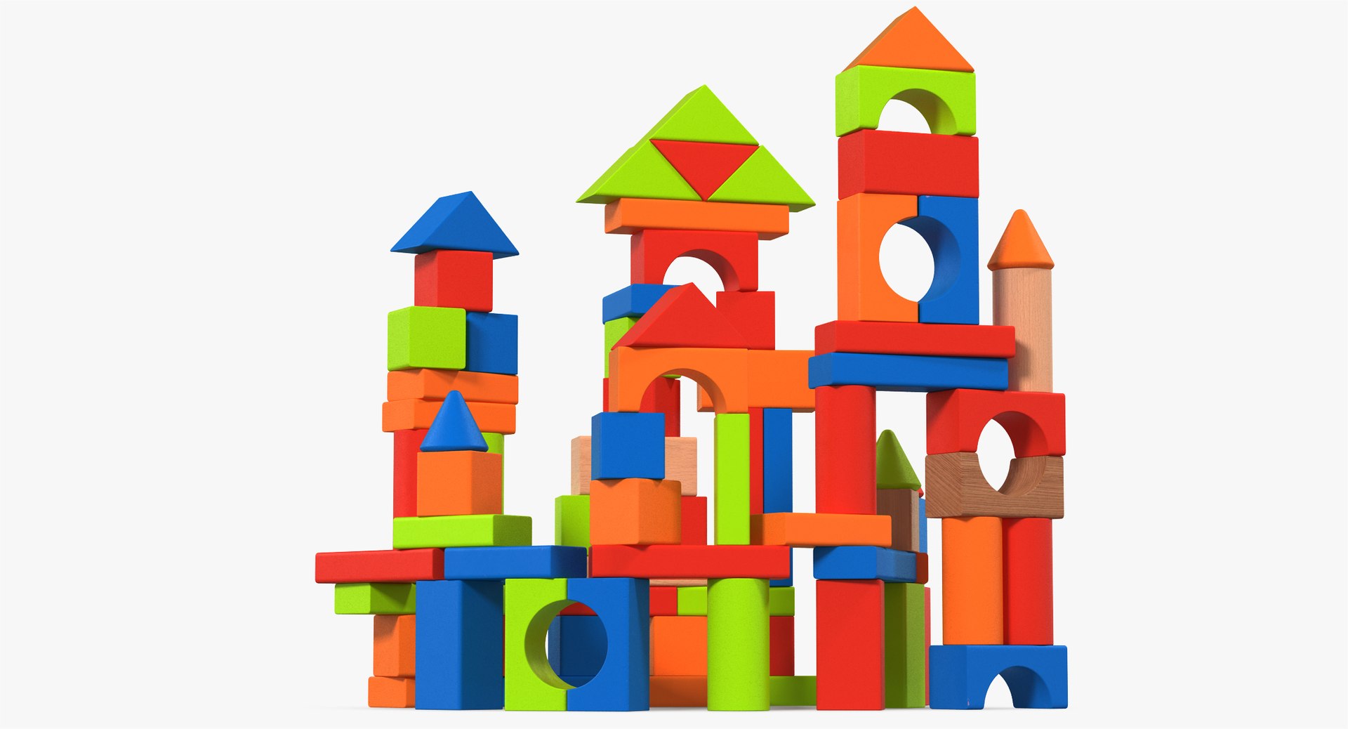 Castle wooden building block 3D model - TurboSquid 1458009