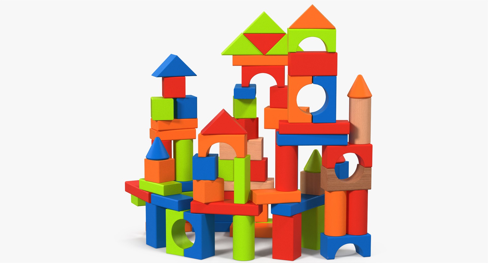 Castle wooden building block 3D model - TurboSquid 1458009