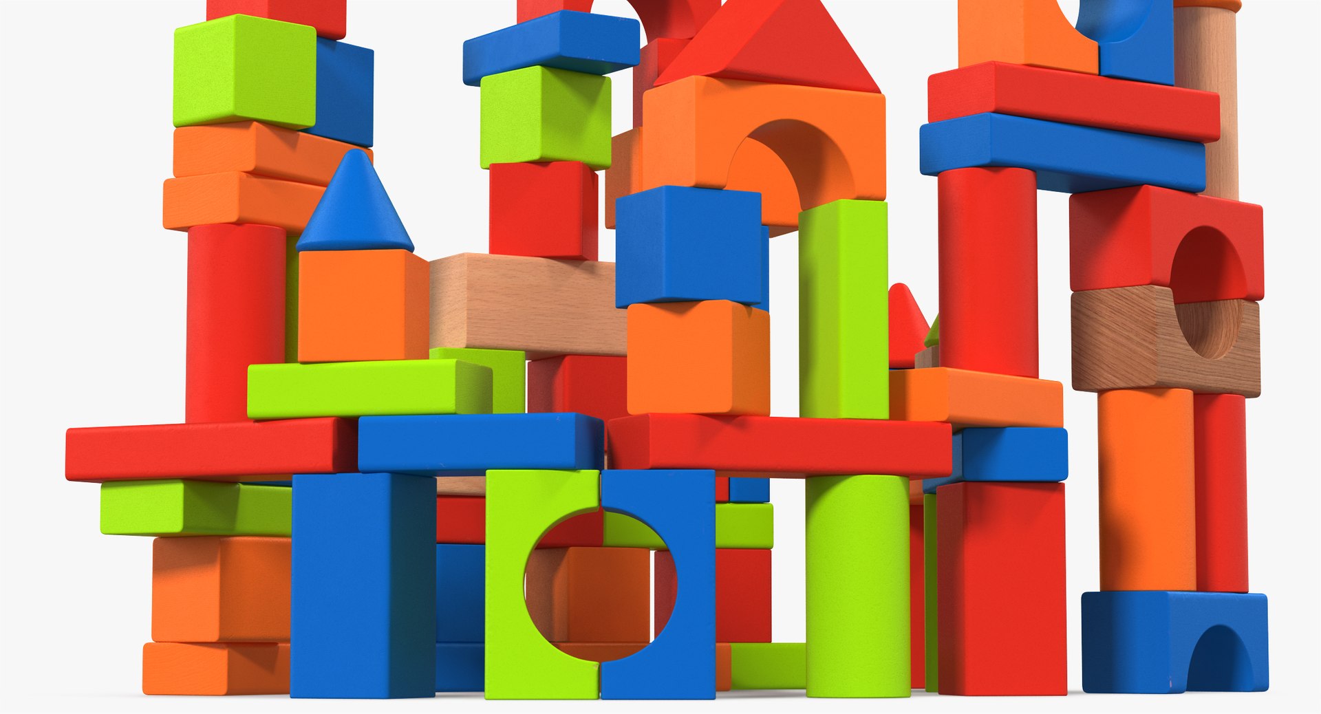 Castle wooden building block 3D model - TurboSquid 1458009