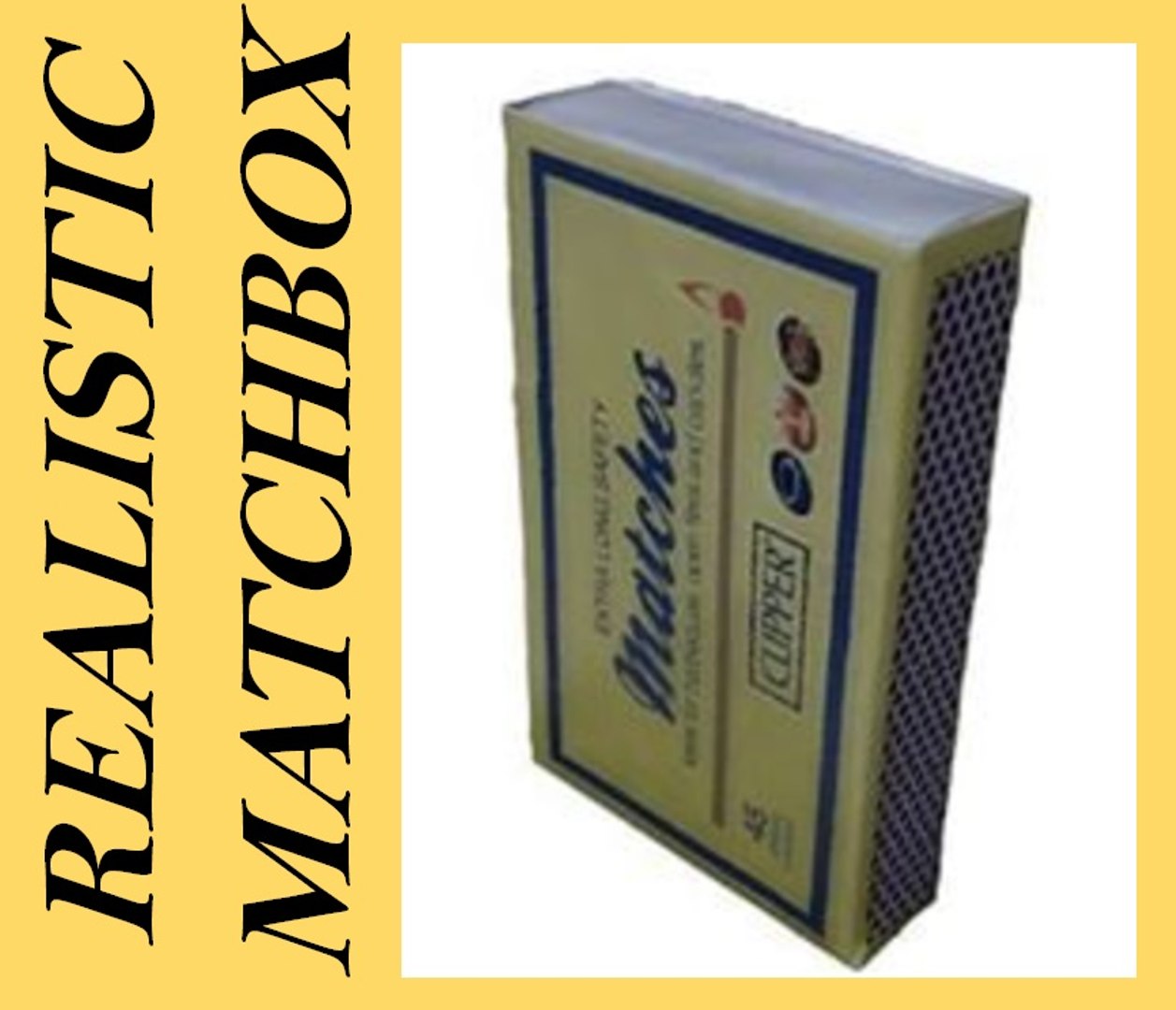 3d match box model