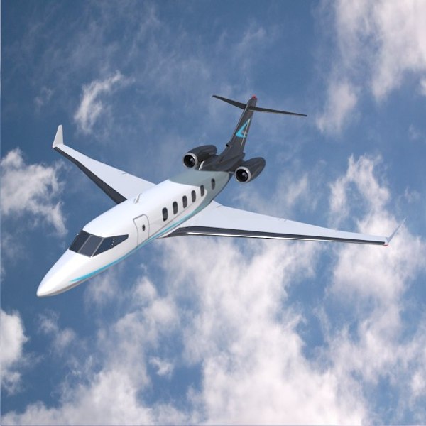 3d private jets model
