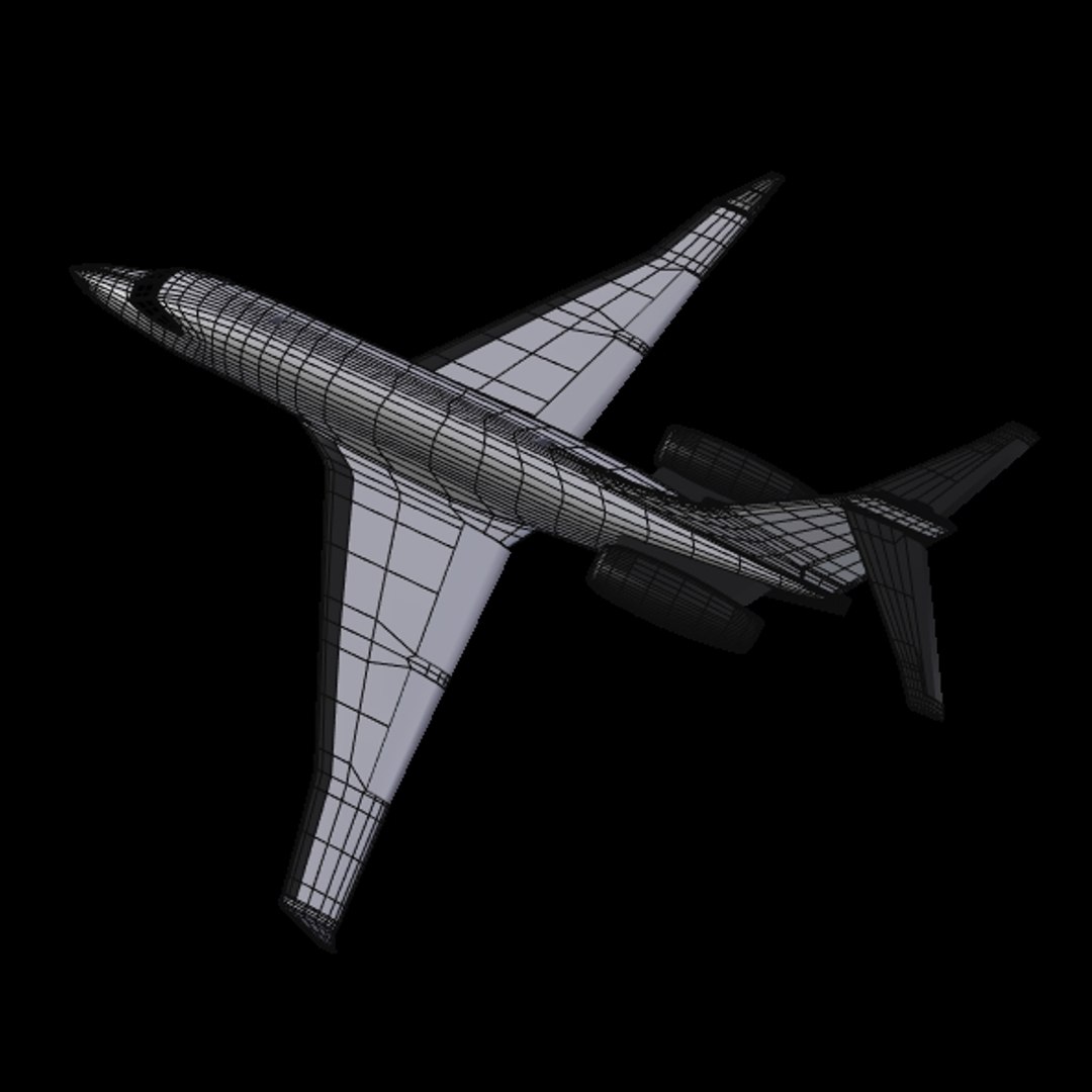 3d private jets model