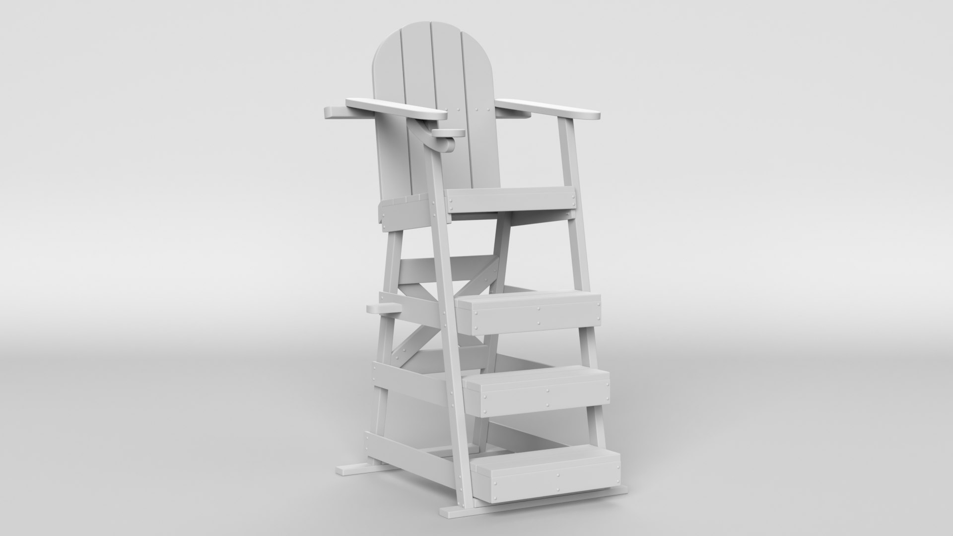 3D Lifeguard Chair - TurboSquid 1601100