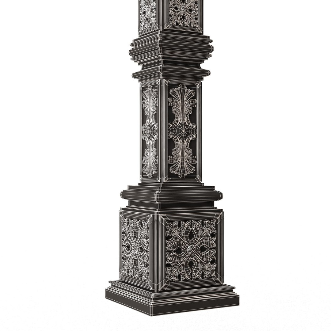 3D Classic Street Light 0203 Model - TurboSquid 2423356