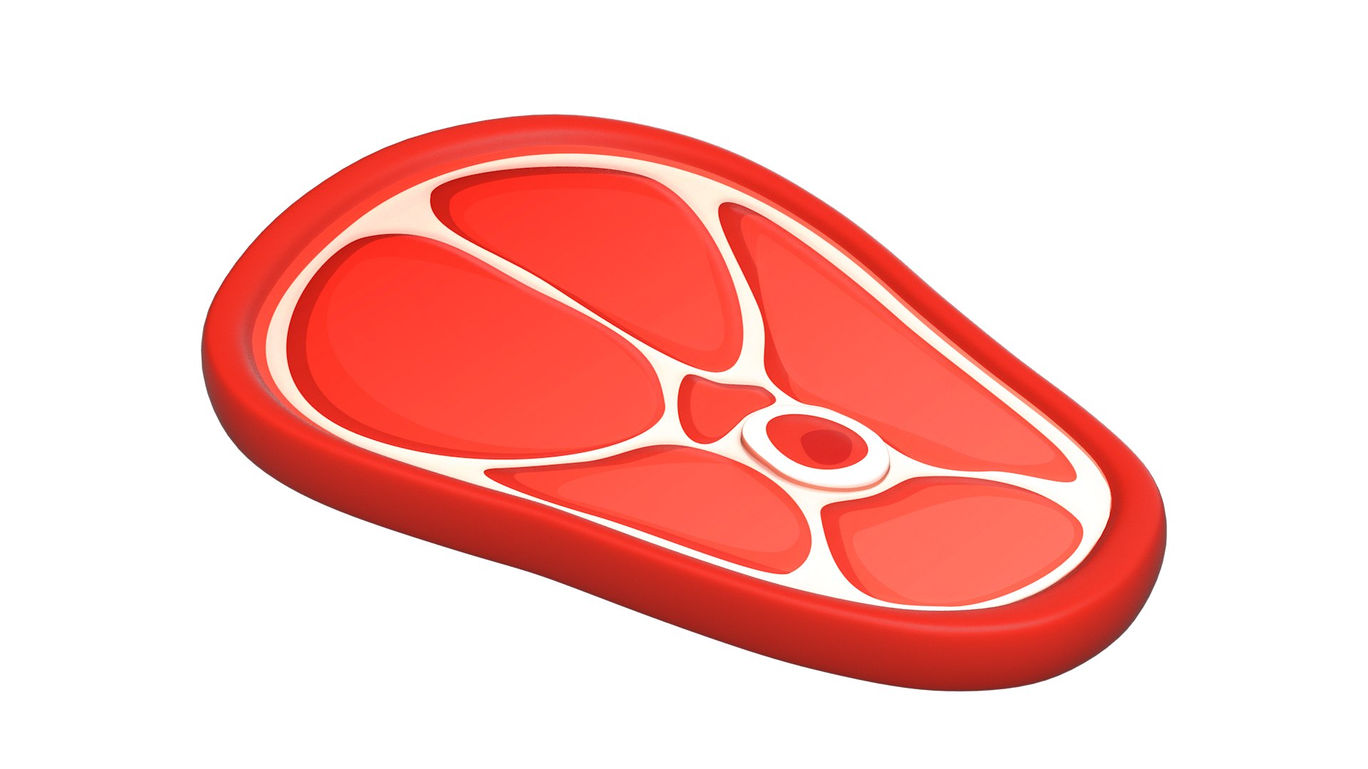 3D Cartoon Meat - TurboSquid 2081314