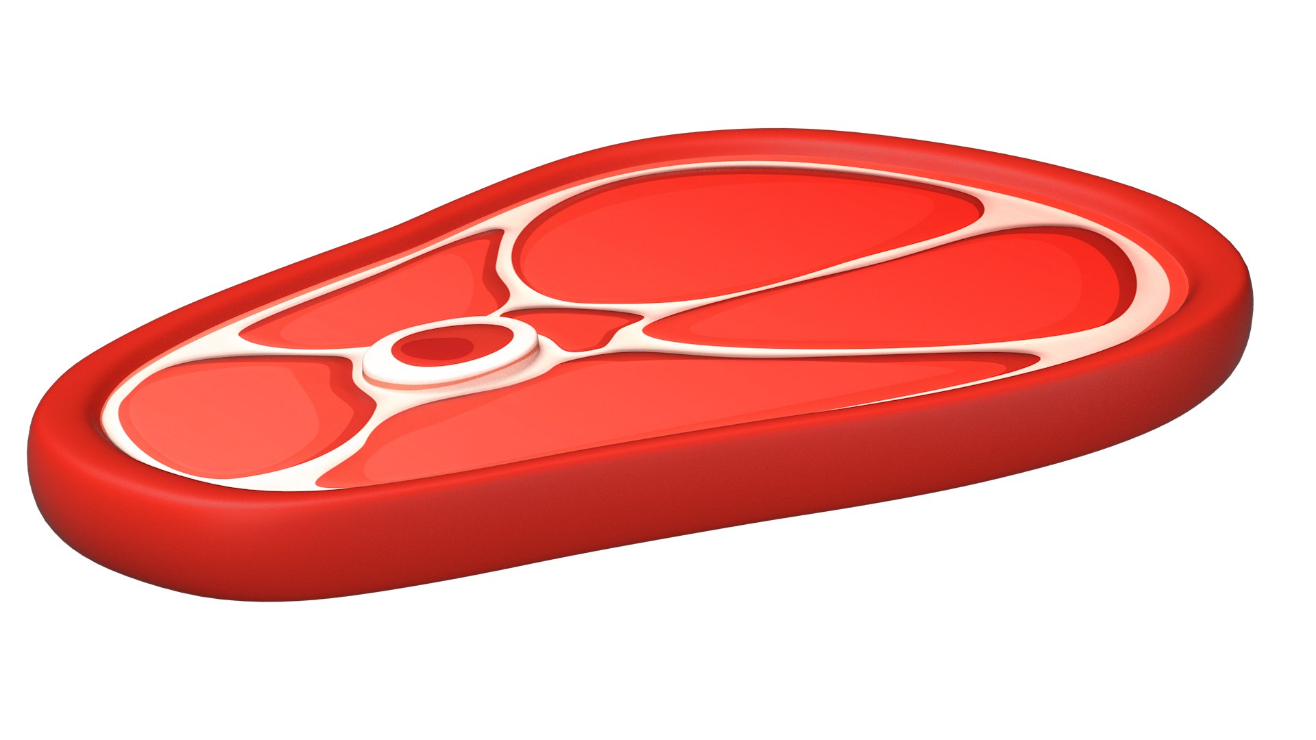 3D Cartoon Meat - TurboSquid 2081314