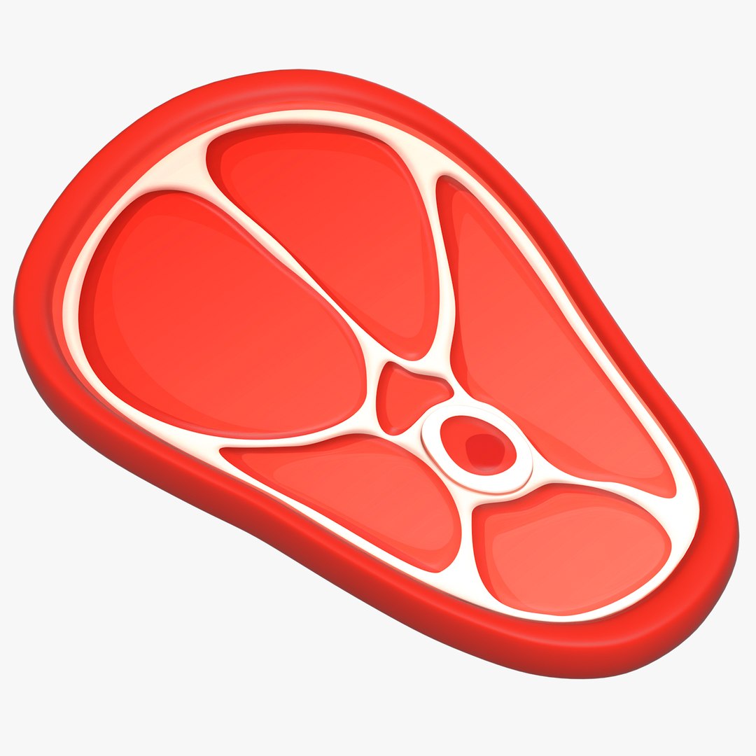 3D Cartoon Meat - TurboSquid 2081314