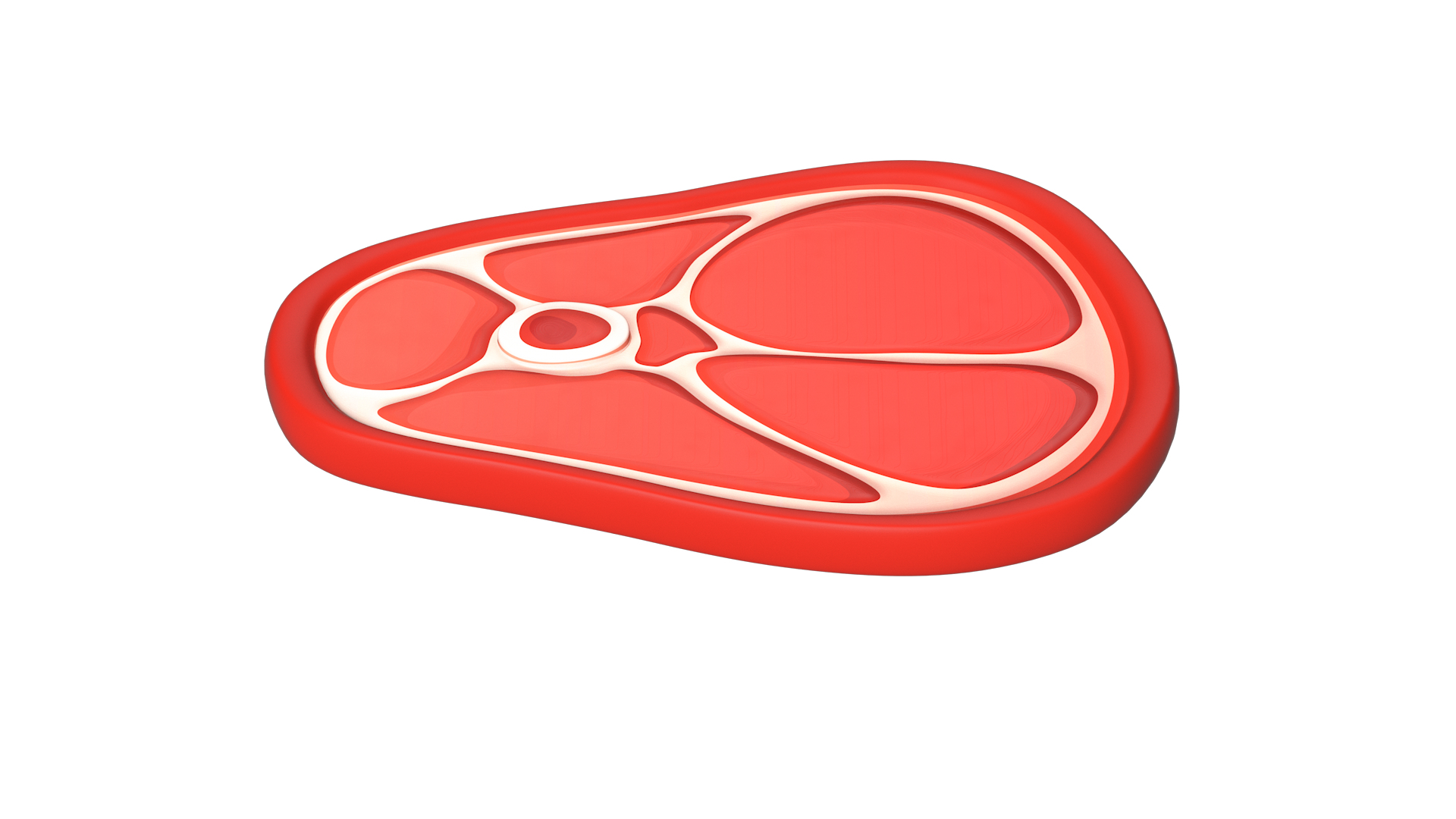 3D Cartoon Meat - TurboSquid 2081314