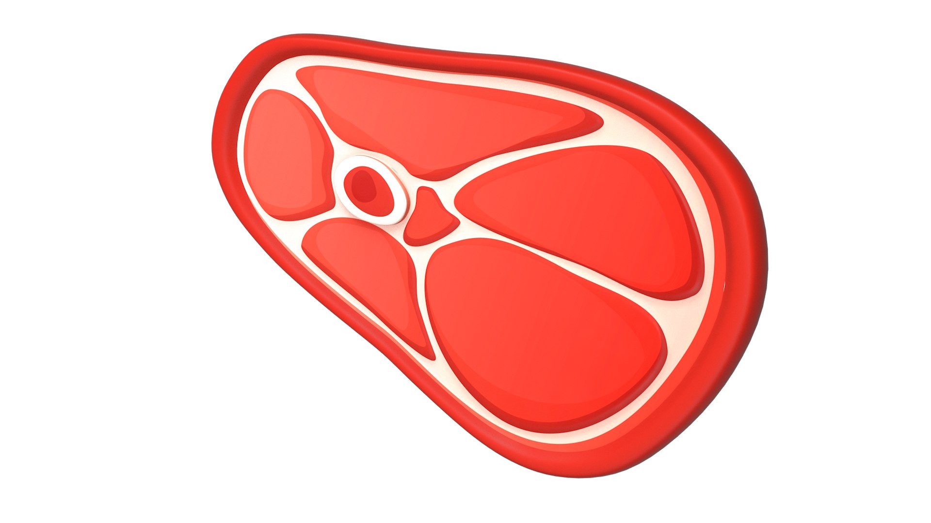 3D Cartoon Meat - TurboSquid 2081314