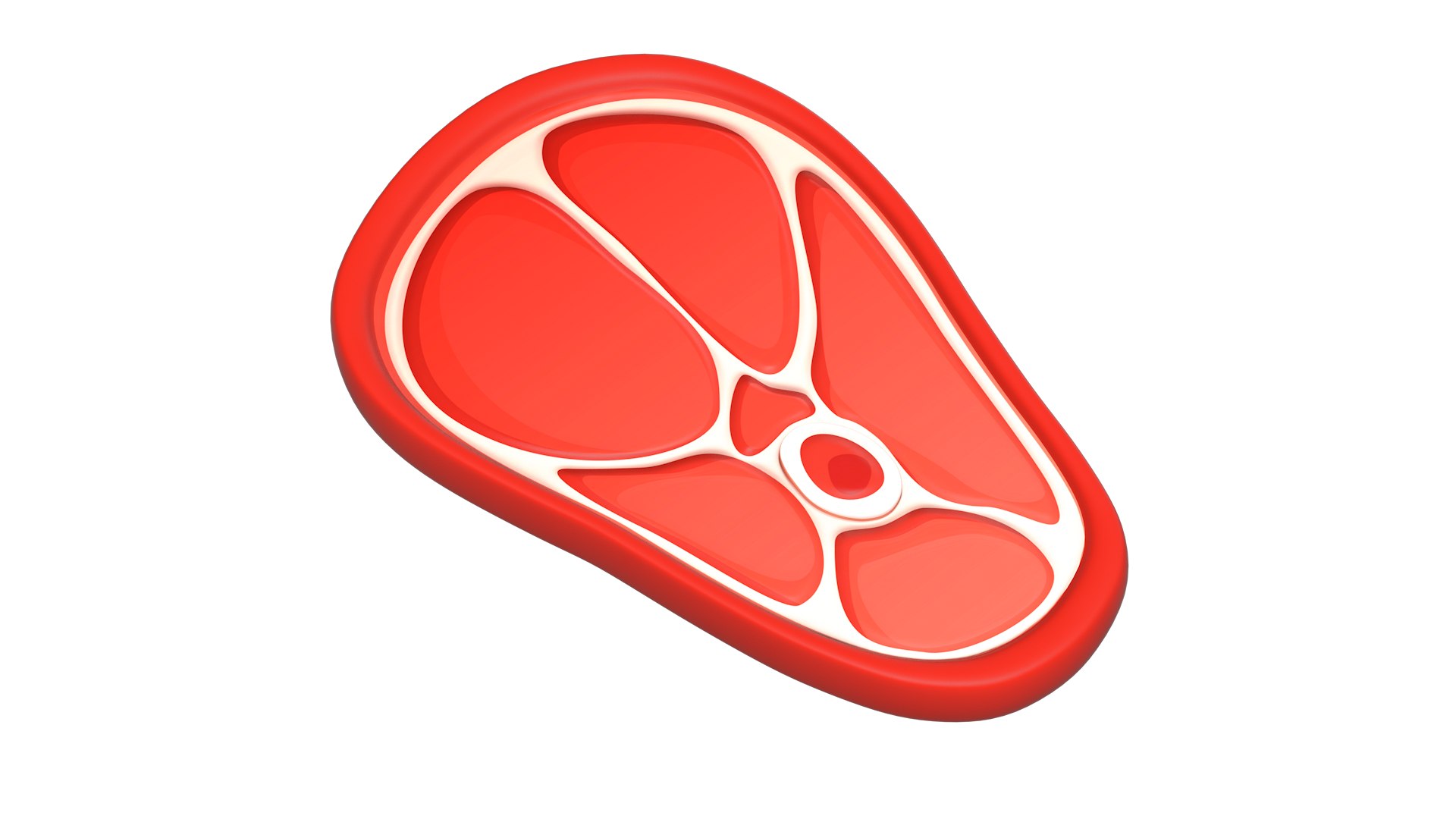 3D Cartoon Meat - TurboSquid 2081314