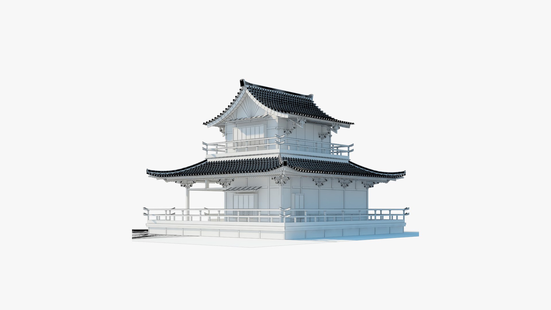 Traditional Japanese house 3D model - TurboSquid 2069569