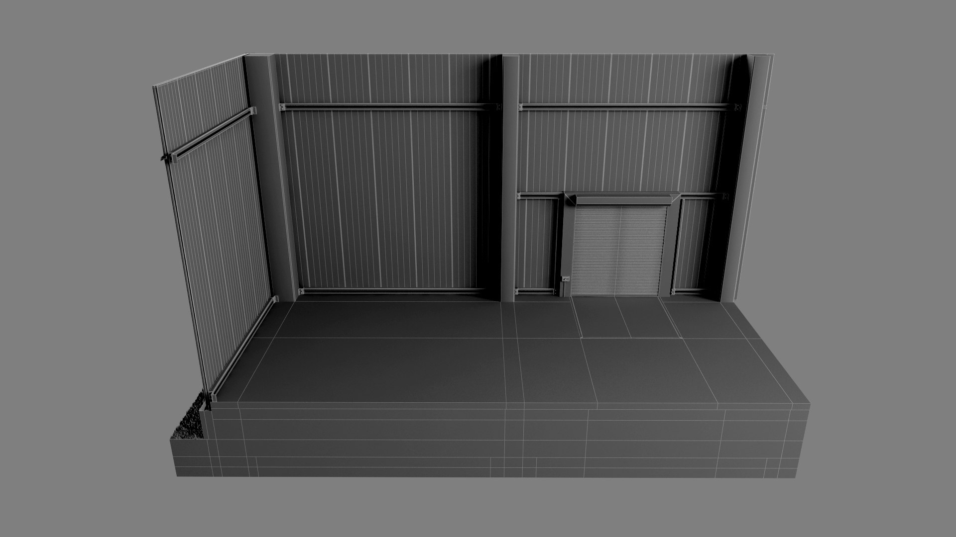 Industry Hall Section Model - TurboSquid 1886092