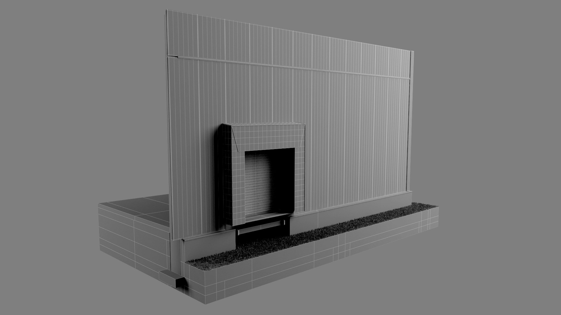 Industry Hall Section Model - TurboSquid 1886092