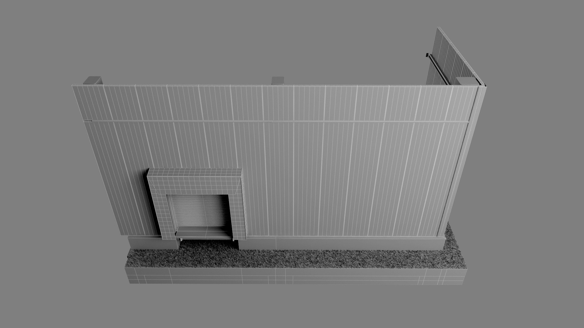 Industry Hall Section Model - TurboSquid 1886092