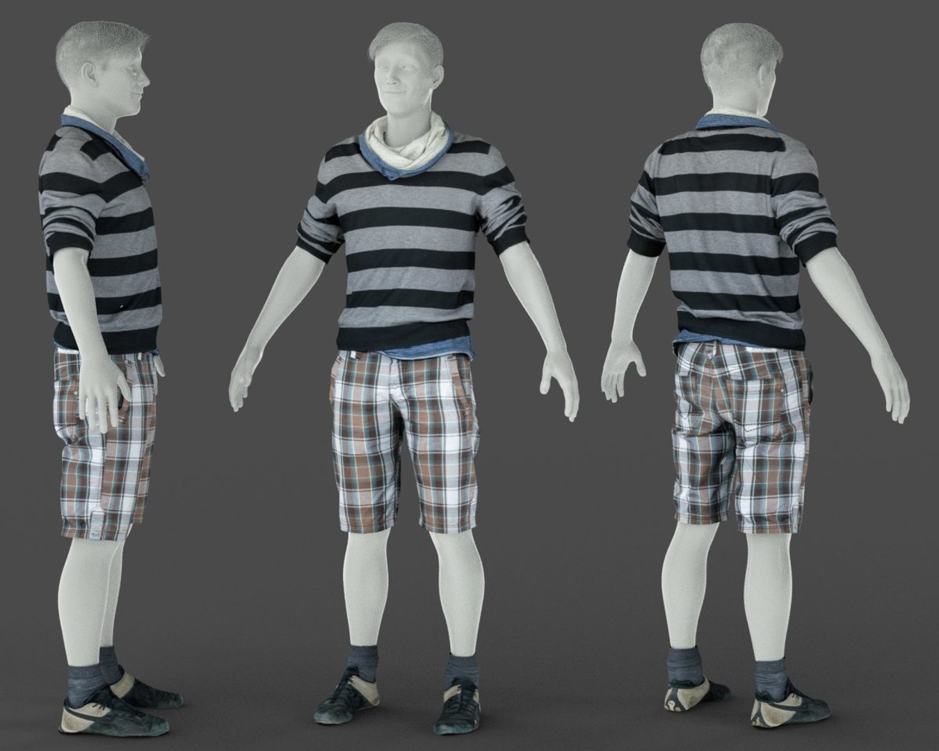 Male Clothing Outfit 3D Model - TurboSquid 1329840