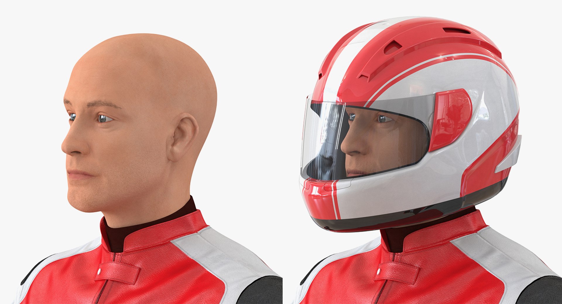 3D Biker Motorcycle Rider Rigged Man - TurboSquid 1516303