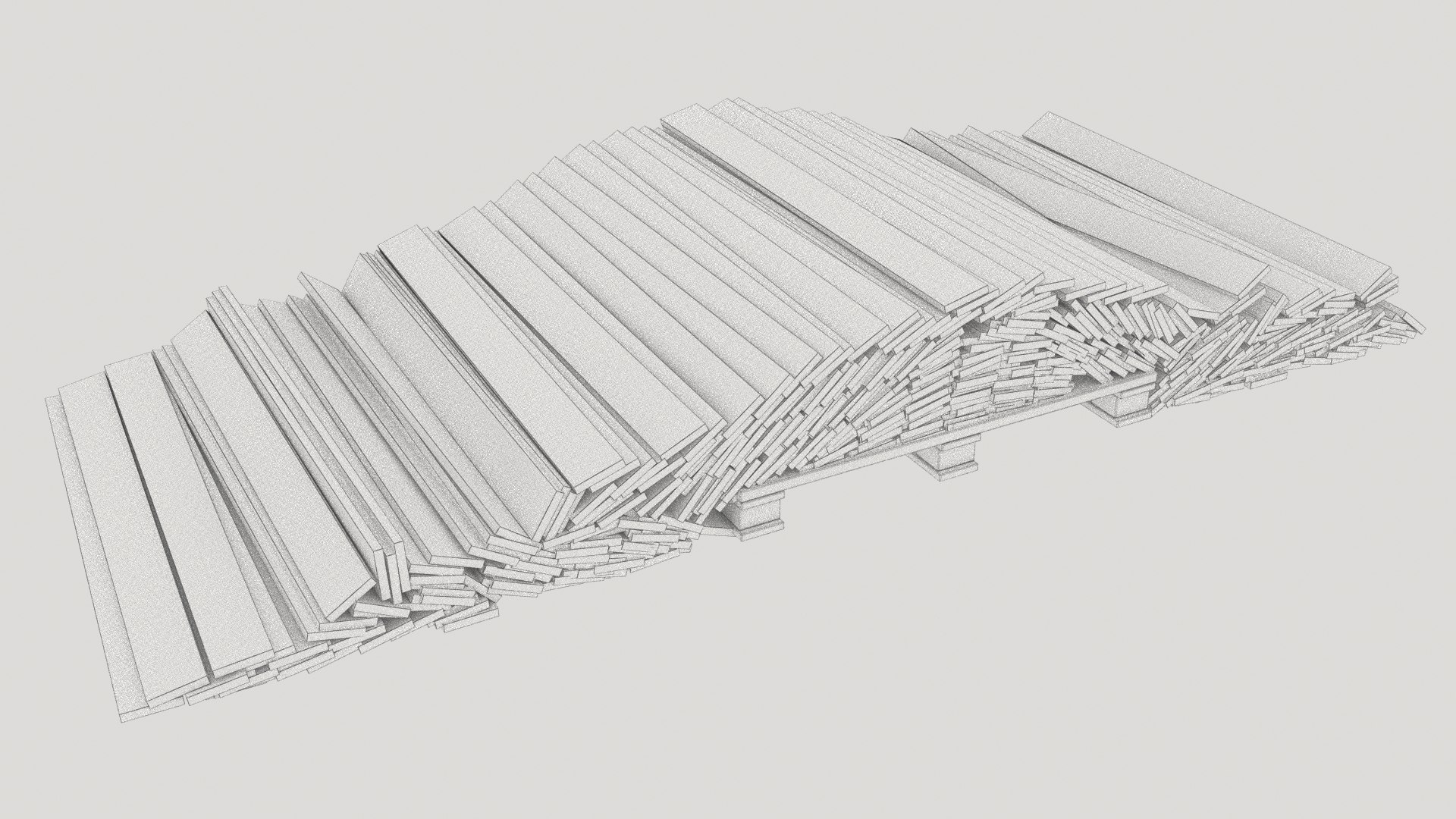 3D Planks Pile Pallet 1 - TurboSquid 1949393