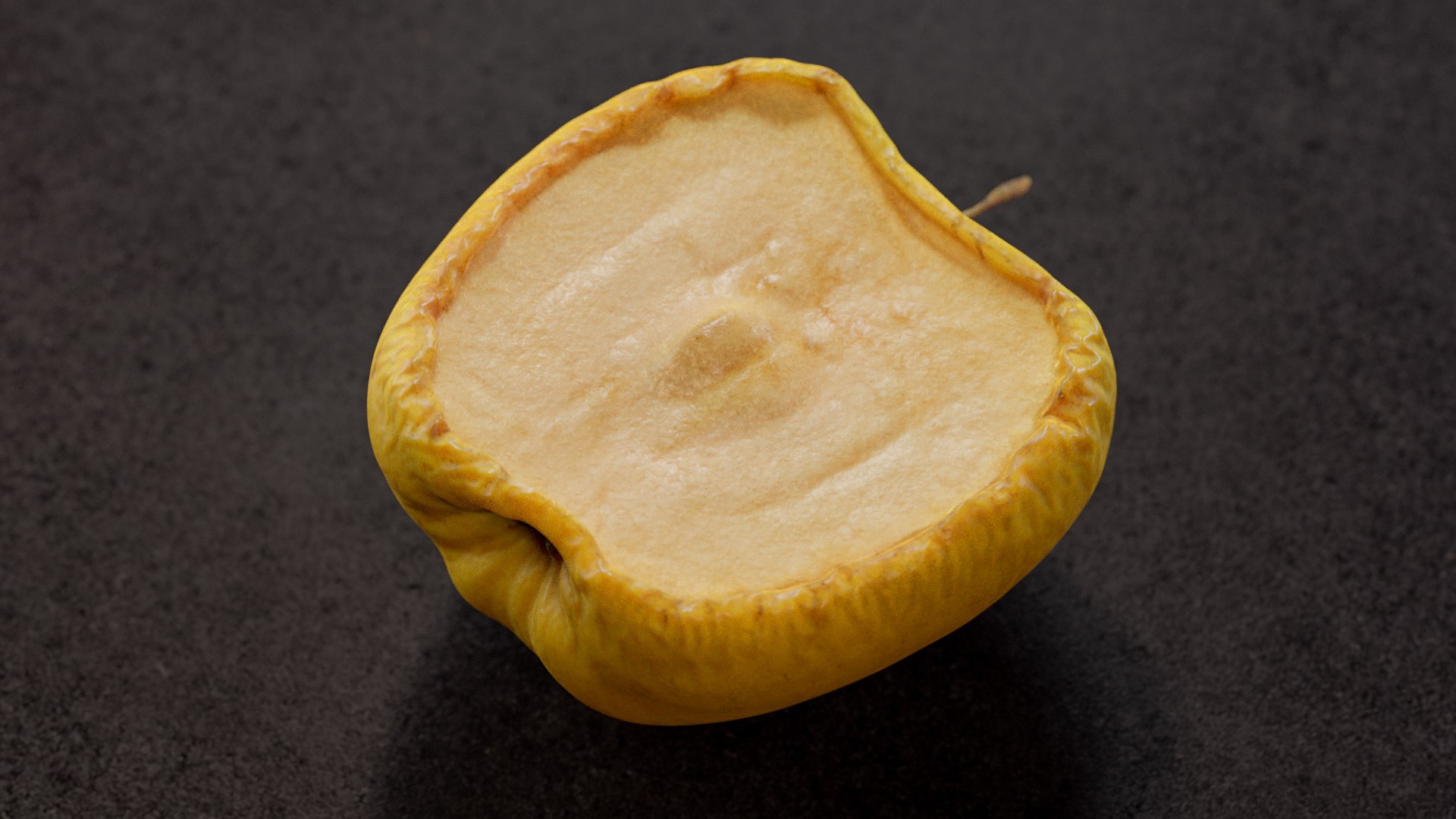 3D Yellow Apple Model - TurboSquid 2122070