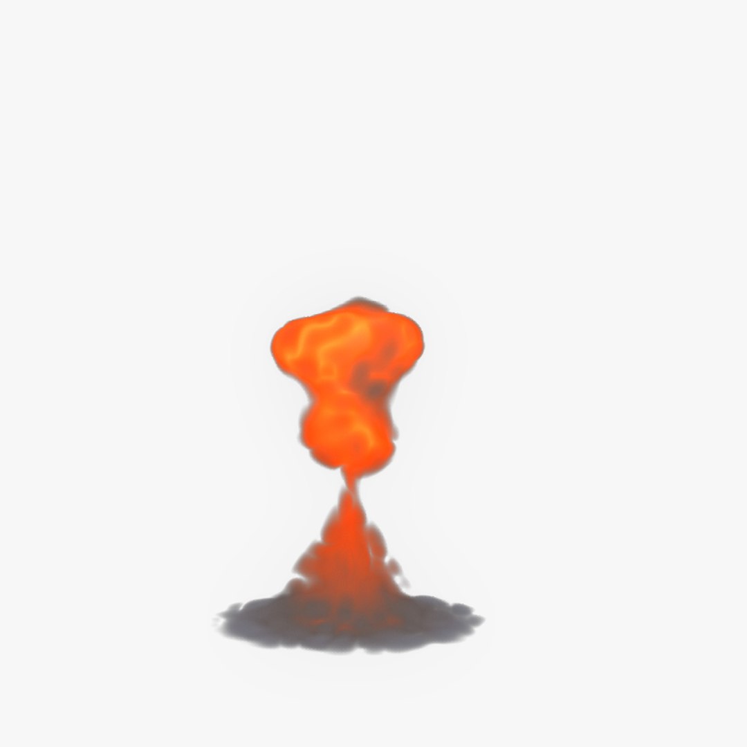 3d Model Nuclear Explosion Blast