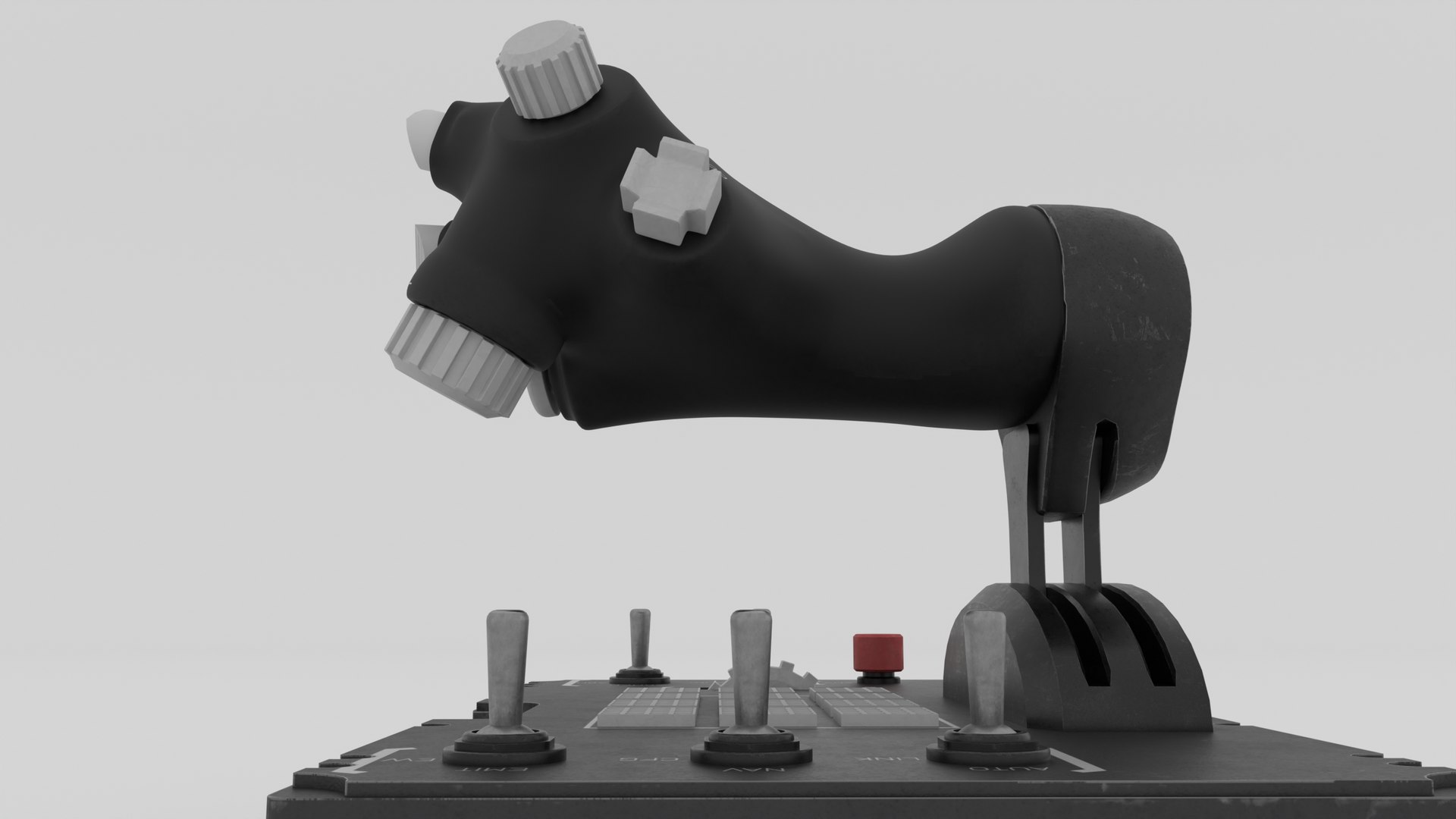 F-16 Throttle 3D Model - TurboSquid 2208166