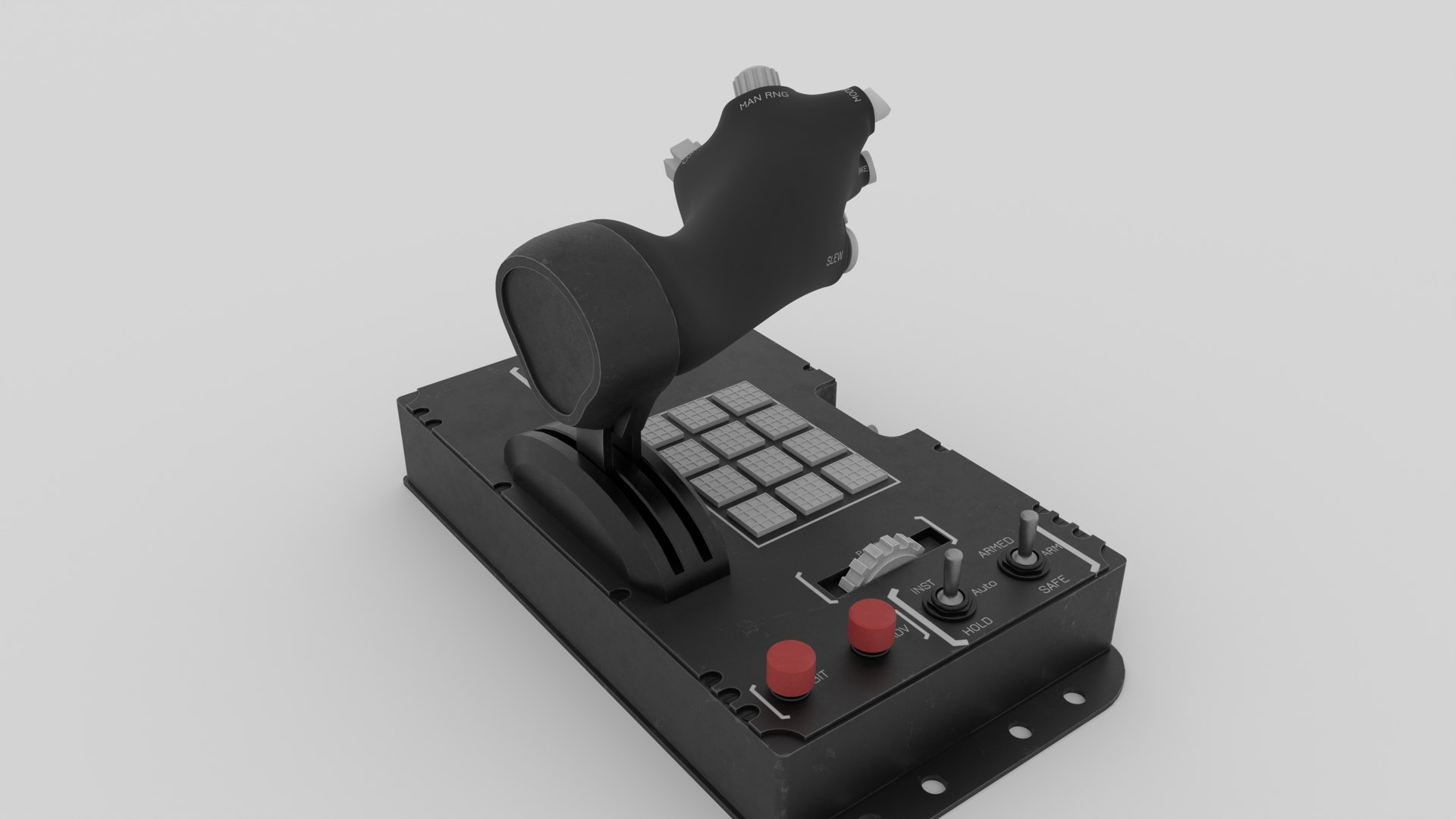 F-16 Throttle 3D Model - TurboSquid 2208166