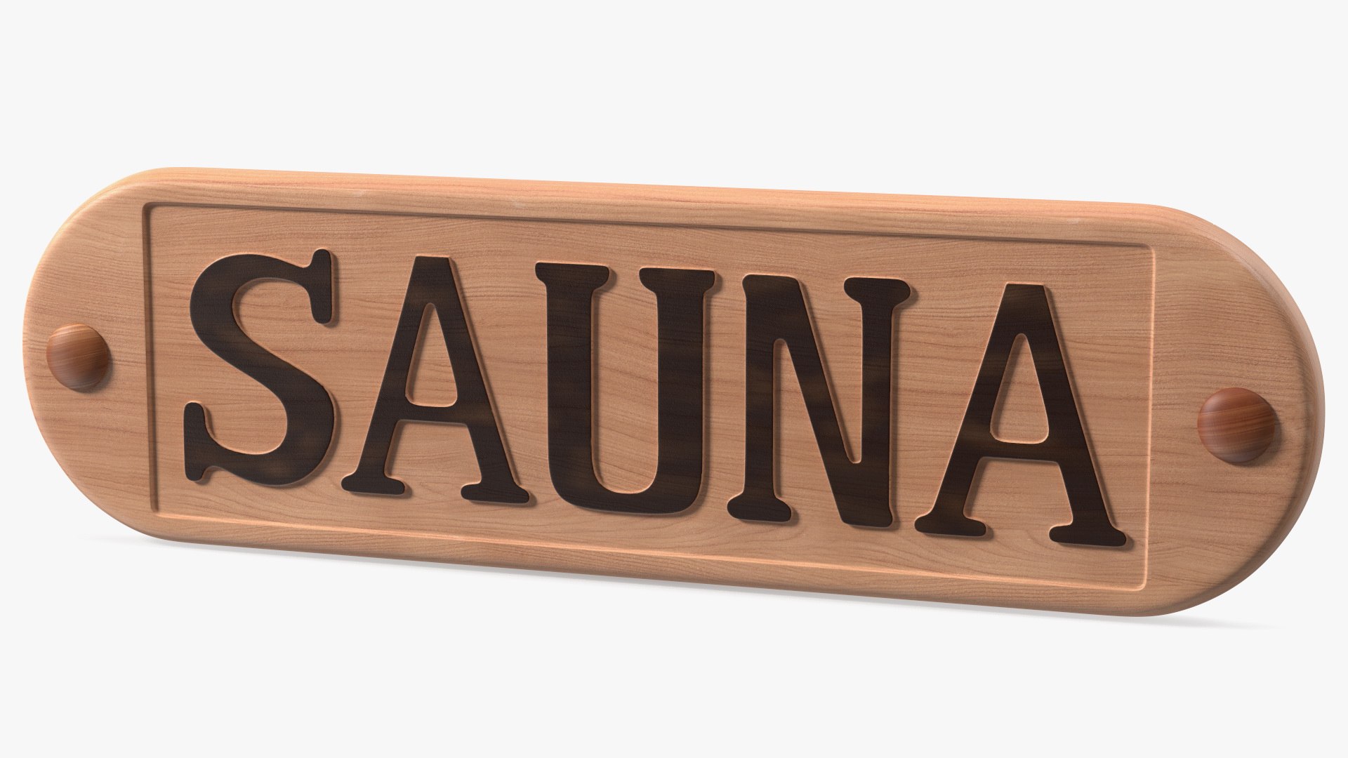 3D wooden sauna sign wood board - TurboSquid 1692574