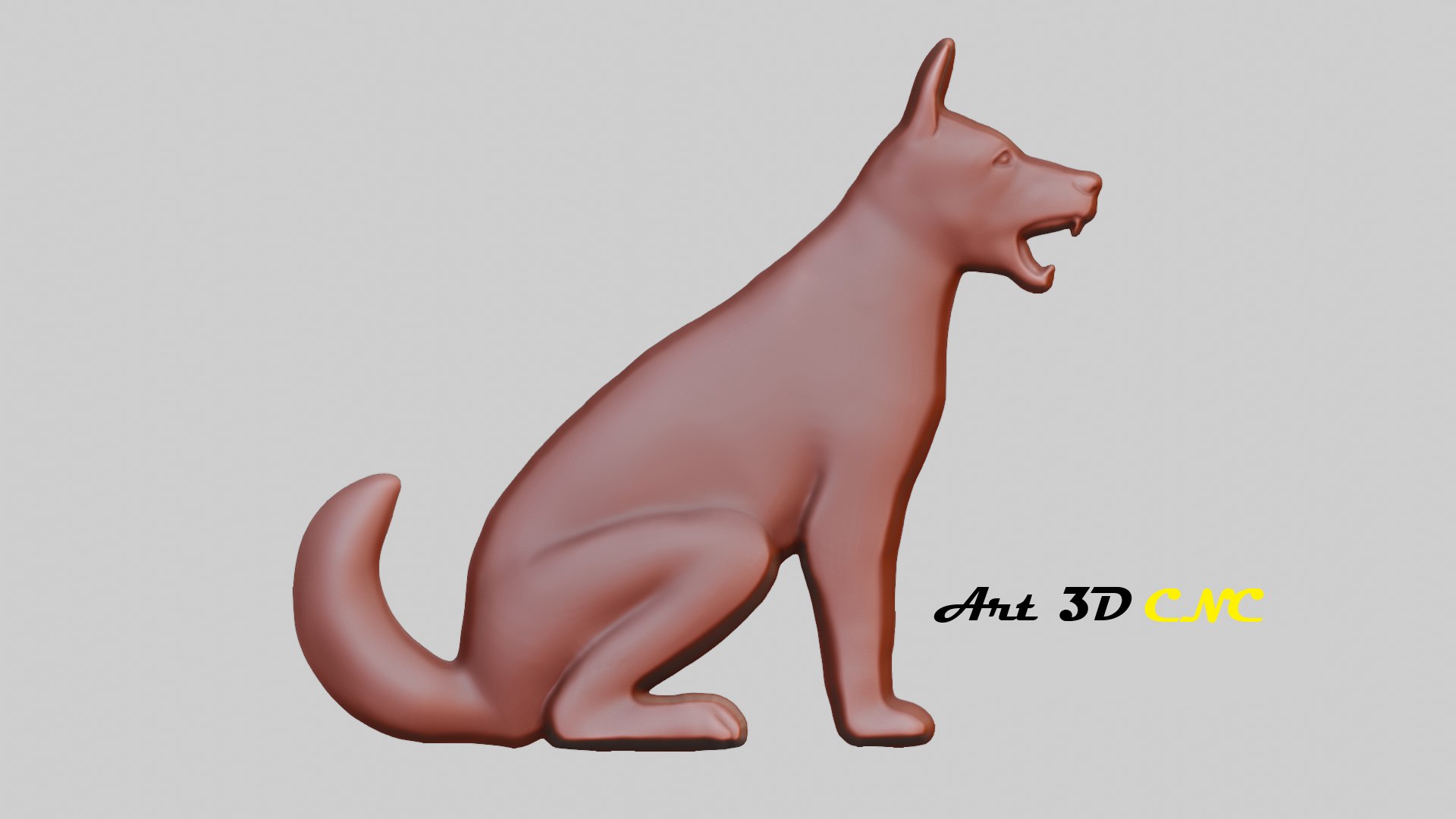 Dog Art CNC- ArtCam Model - TurboSquid 1983457