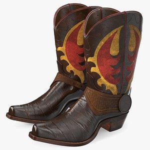 Cowboy Boots Blender Models for Download | TurboSquid