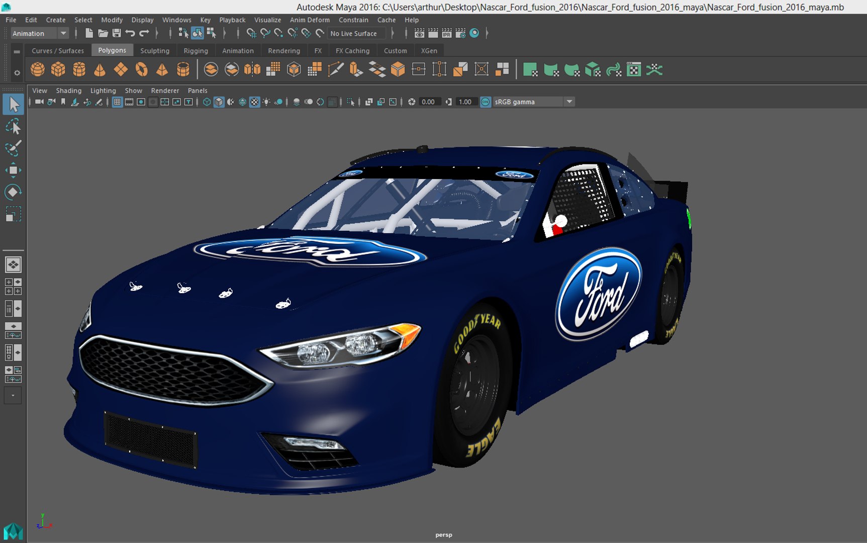 3d nascar fusion 2016 model