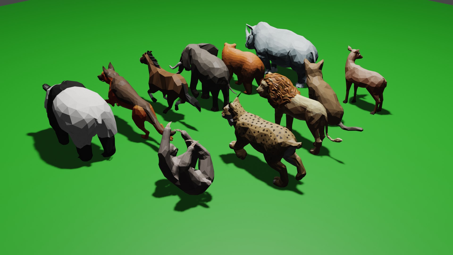 3D Poly Animals - TurboSquid 1918692