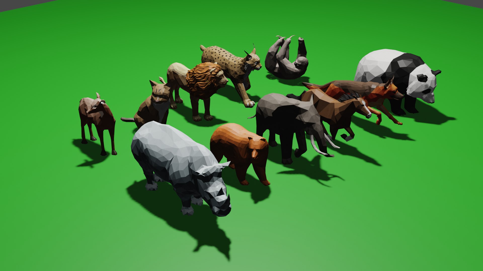 3D Poly Animals - TurboSquid 1918692