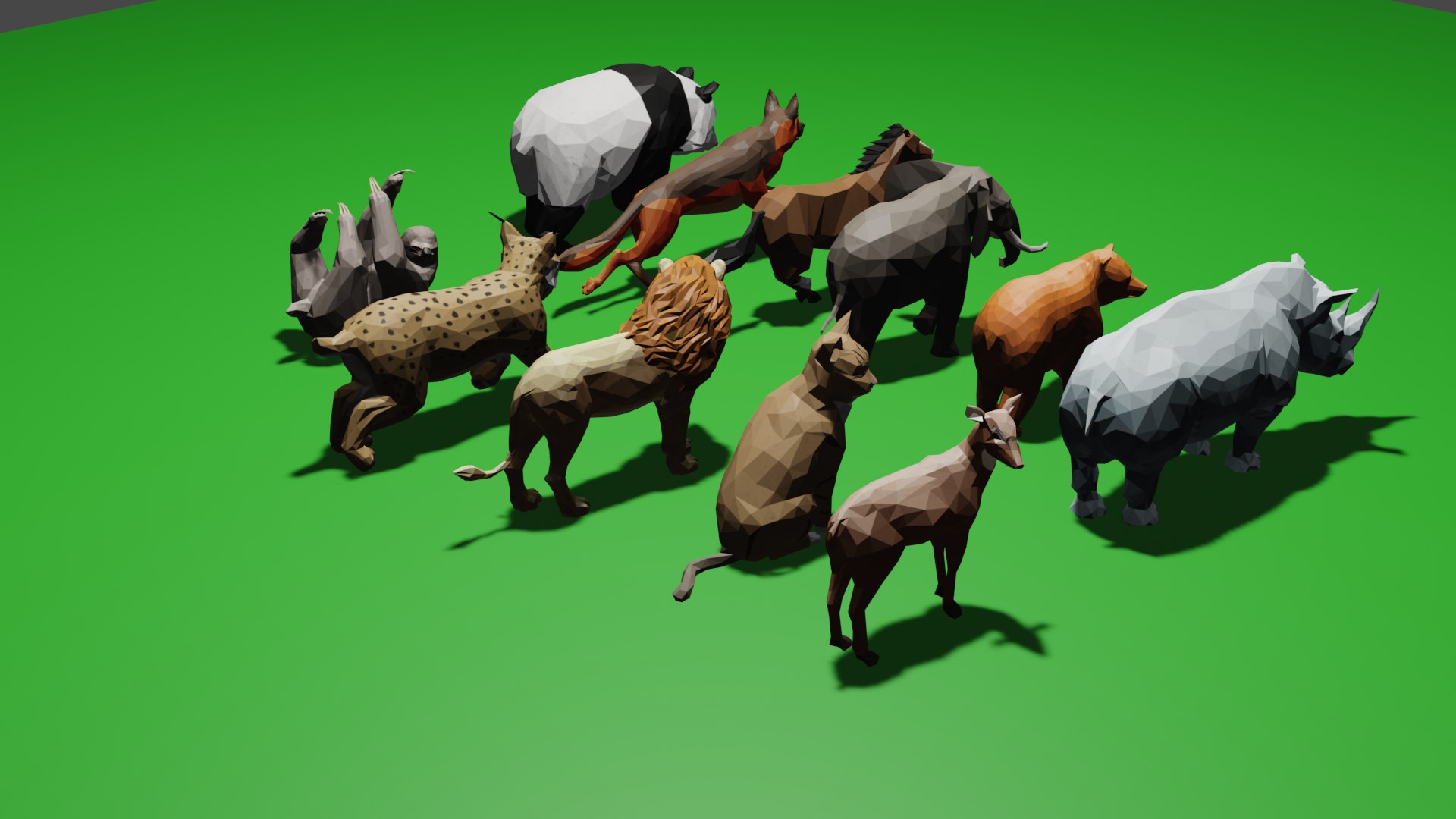 3D Poly Animals - TurboSquid 1918692