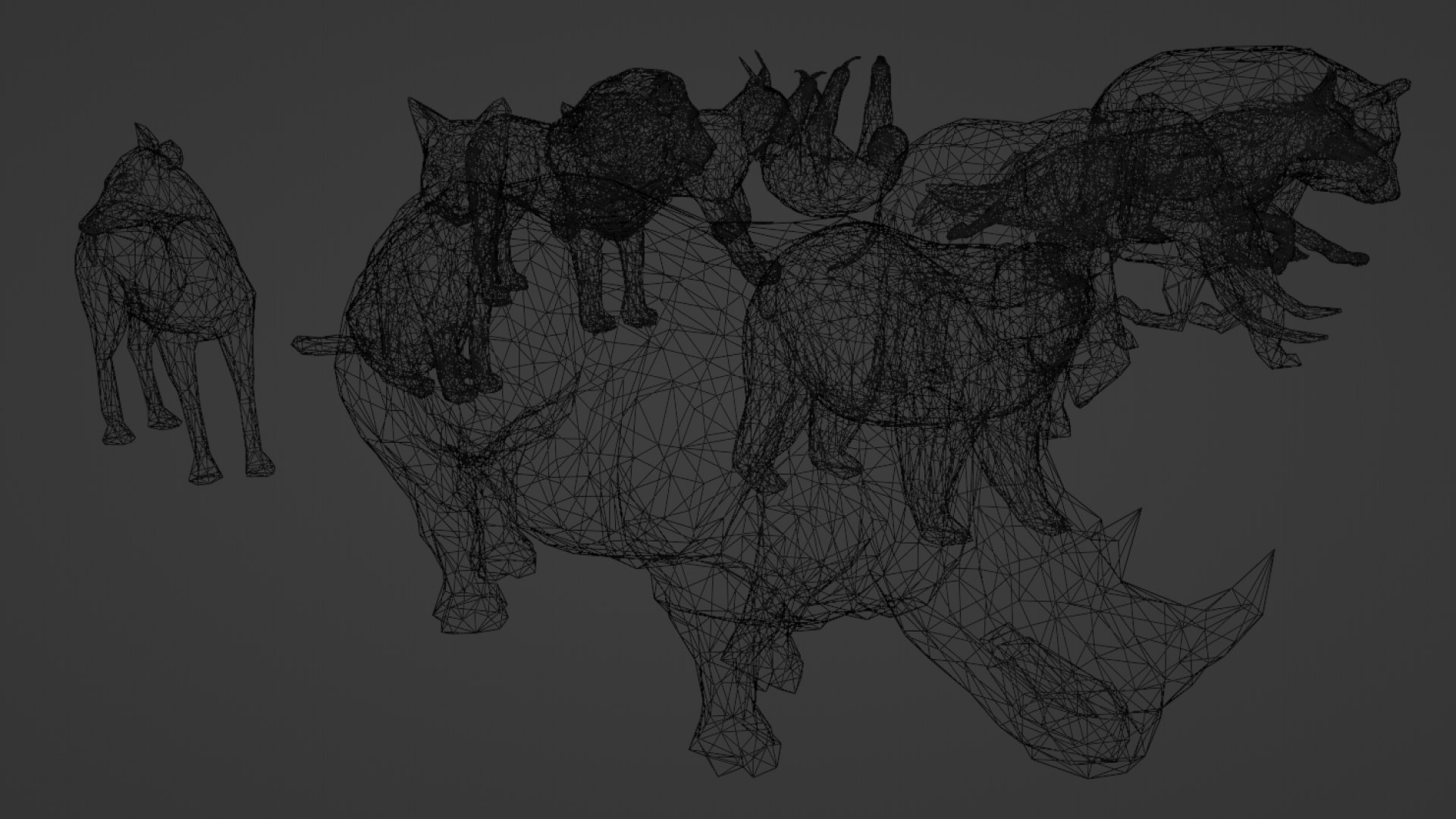 3D Poly Animals - TurboSquid 1918692