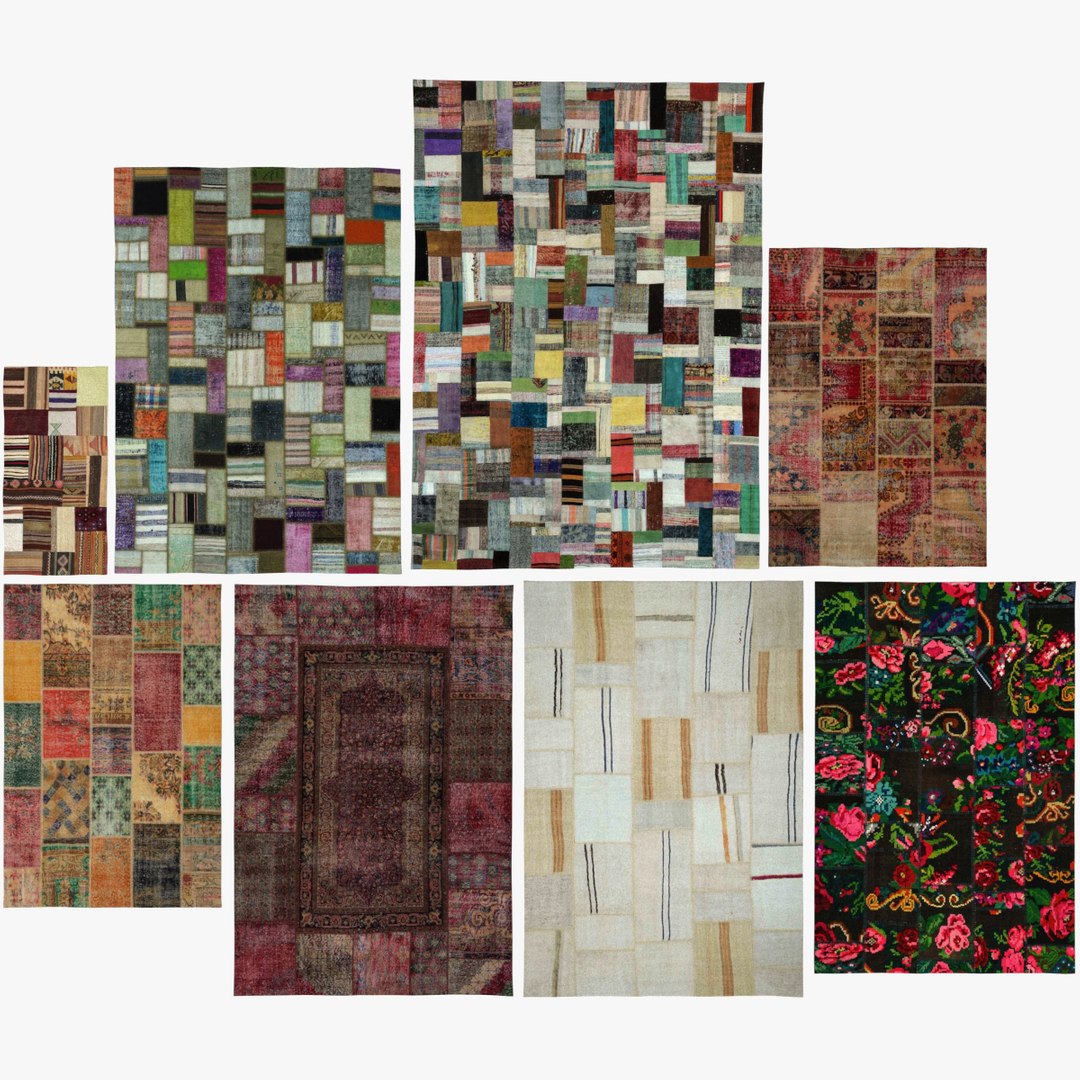 3D model Kilim vintage patchwork vol 20 - TurboSquid 1999091