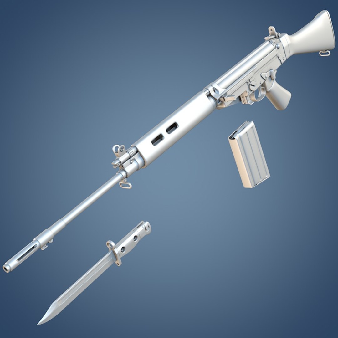 3dsmax Fn Fal Rifle