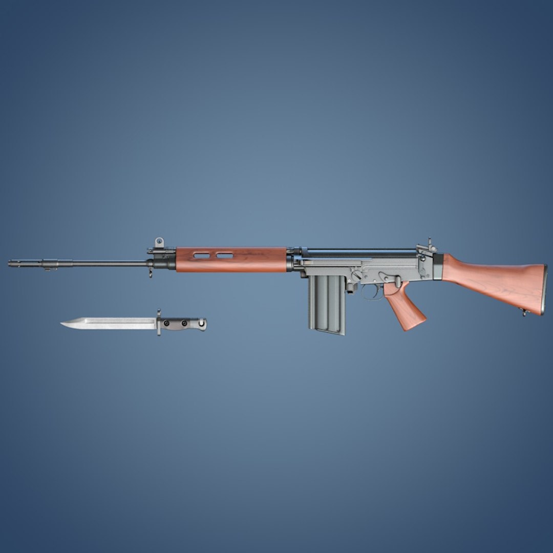 3dsmax Fn Fal Rifle