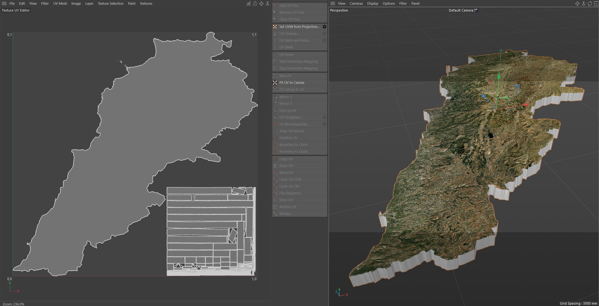 Lebanon Terrain Map 3D Model - TurboSquid 2336508