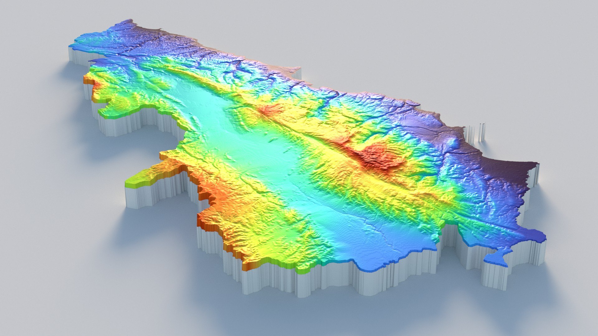 Lebanon Terrain Map 3D Model - TurboSquid 2336508