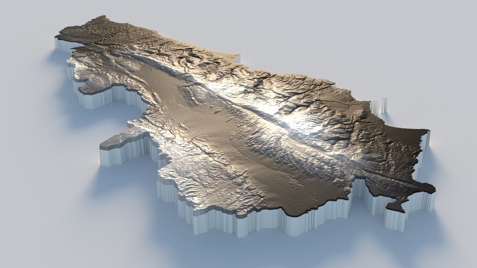Lebanon Terrain Map 3D Model - TurboSquid 2336508