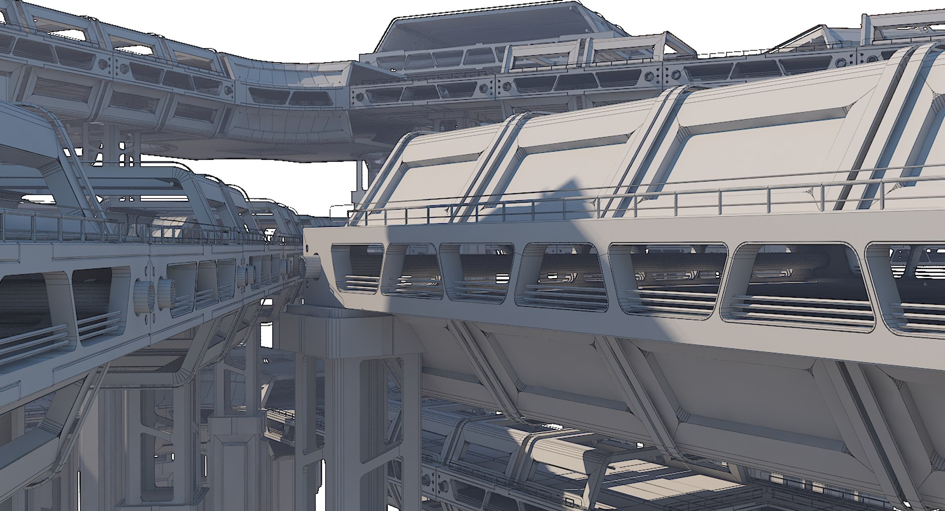 Modular Sci Fi Structure 3D Model - TurboSquid 1631586