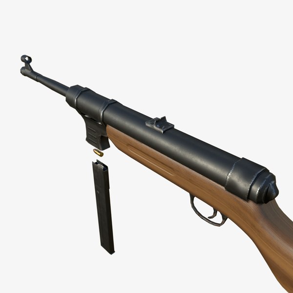 3d model mp41 gun