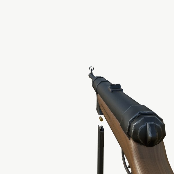 3d model mp41 gun