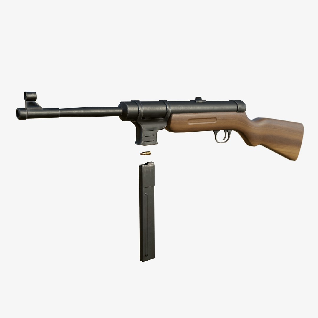 3d model mp41 gun