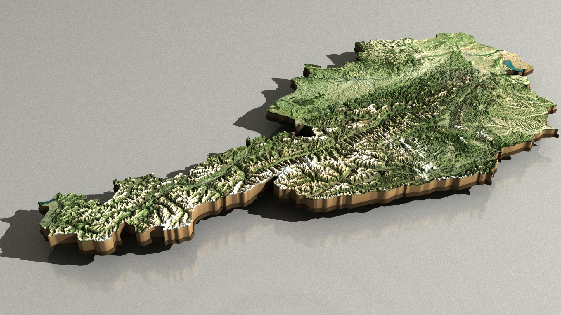 3D Relief Austria - TurboSquid 1387615