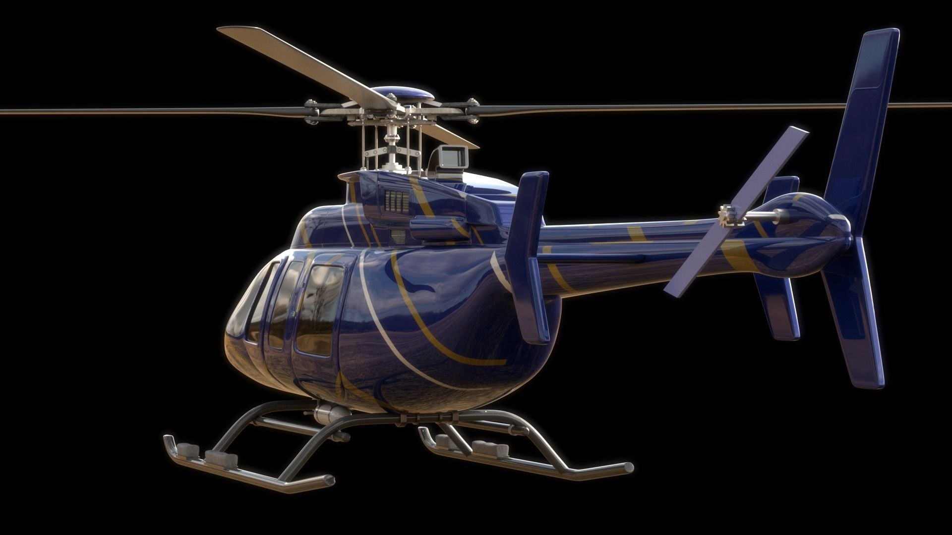 3D Helicopter Exterior Interior Chopper Model - TurboSquid 1631791