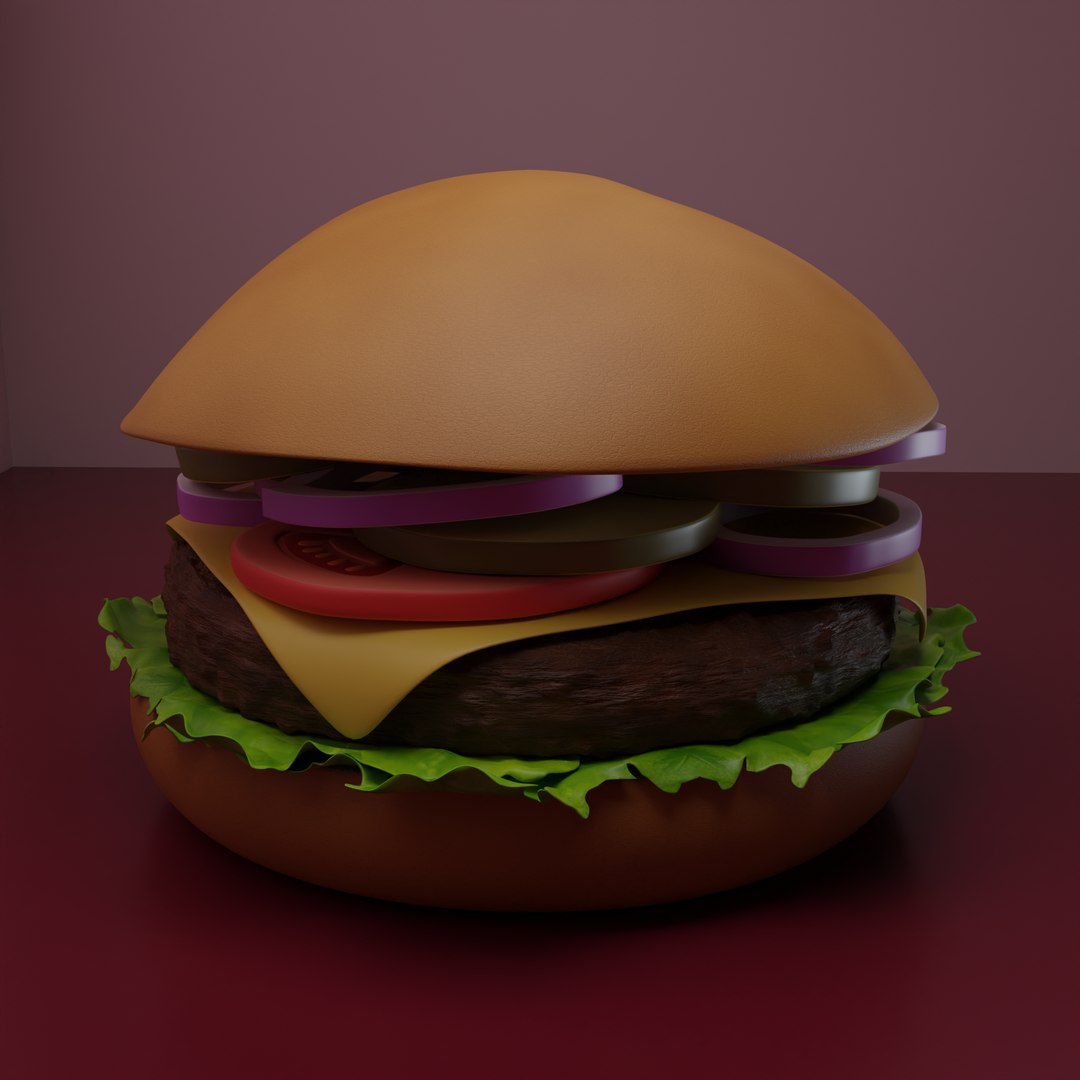 Hamburger 3D Model - TurboSquid 1990577