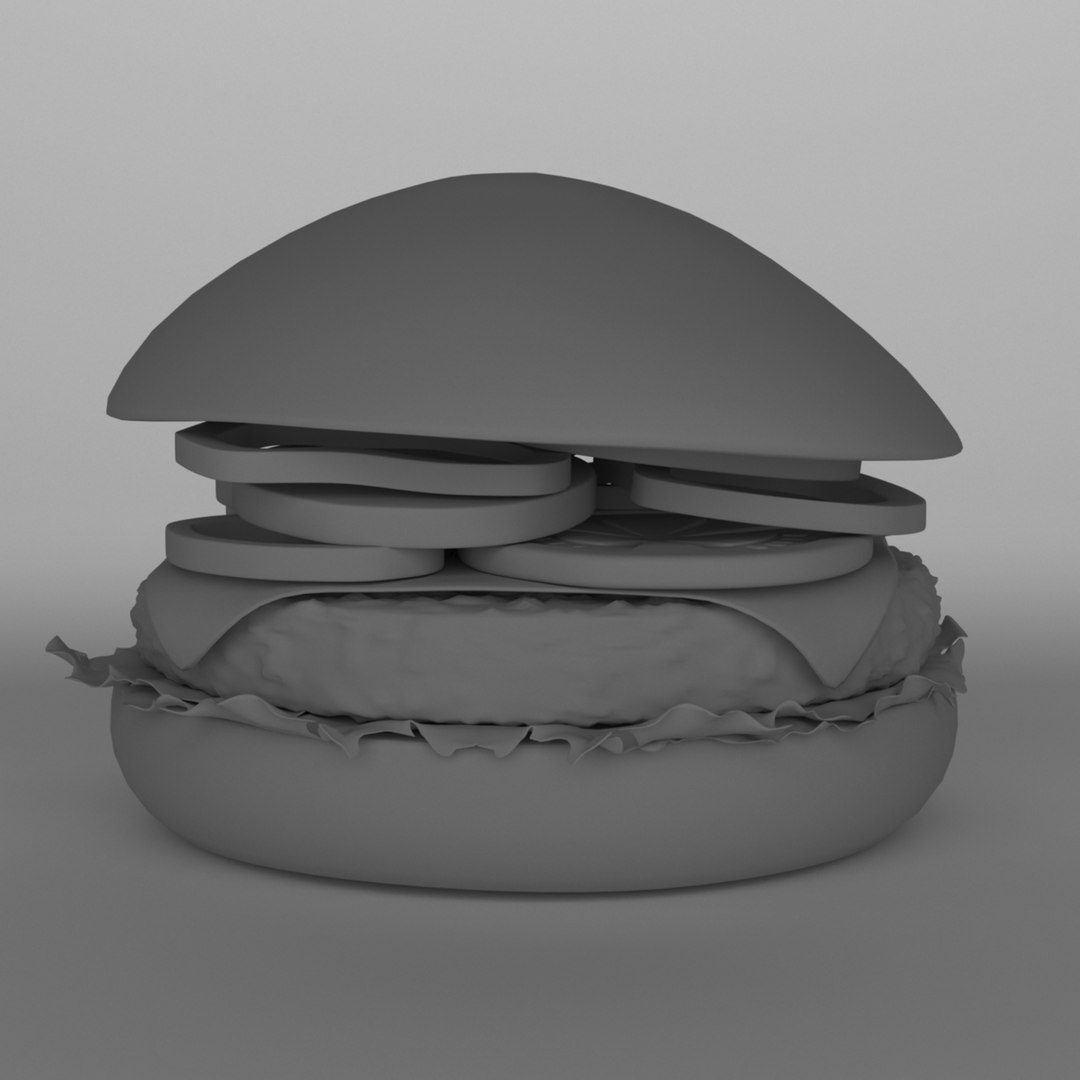 Hamburger 3D Model - TurboSquid 1990577